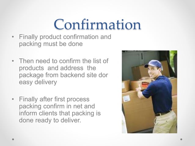 Ecommerce backend process | PPT