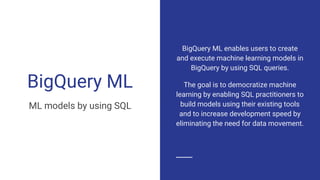 ecommerce analytics with BigQuery ML | PPT