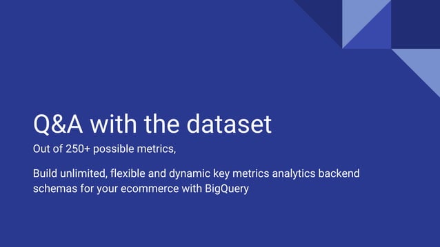 ecommerce analytics with BigQuery ML | PPT
