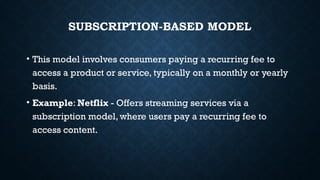 Ecommerce Business Model and the various models .pptx