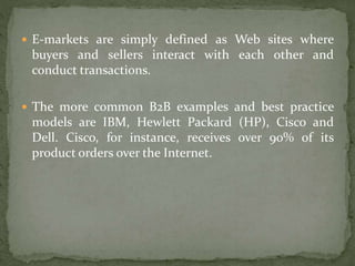 E commerce business models | PPT