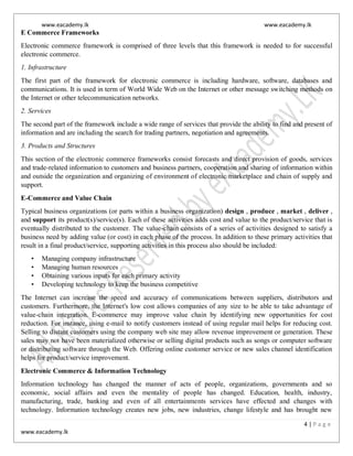 E commerce course | PDF