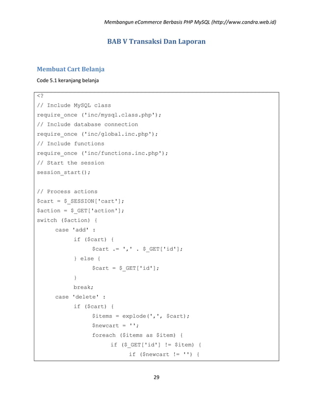 E commerce dengan php mysql | PDF