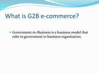 E-commerce lecture | PPT