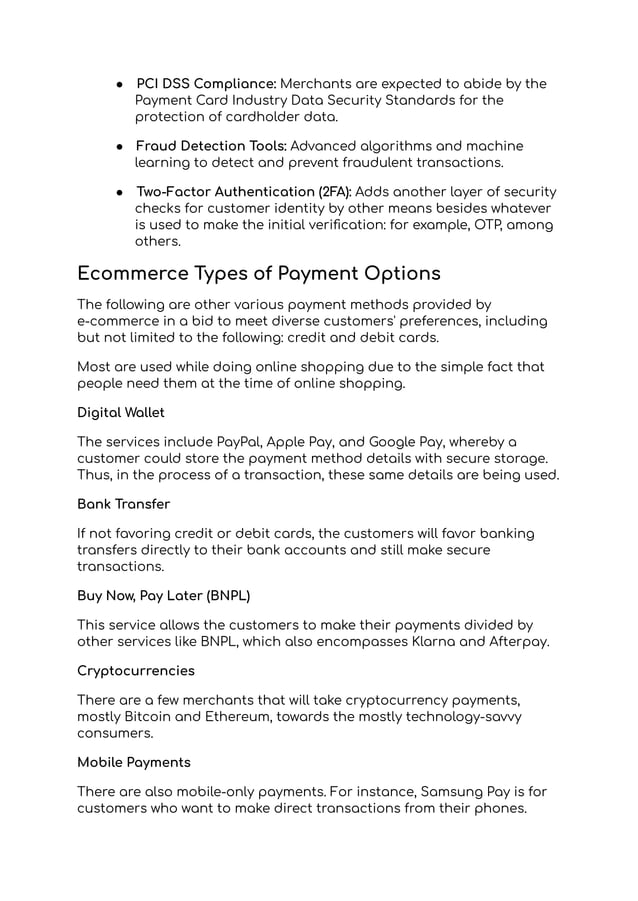 E-commerce Payment Processing: How Does It Work? | PDF