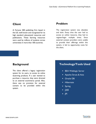 Ecommerce Platform for eLearning Products - Case Study | PDF