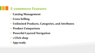 Ecommerce features | PPT