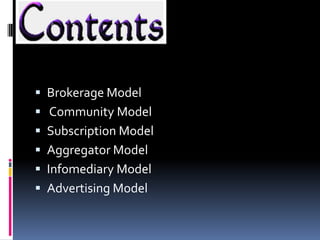 e business models on the basisi of transaction types by faiz hasan | PPTX