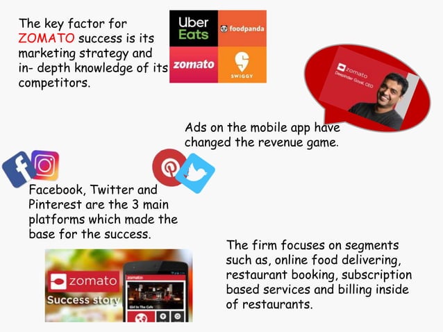 Marketing Stratego of Zomato | PPTX | Business | Business and Finance