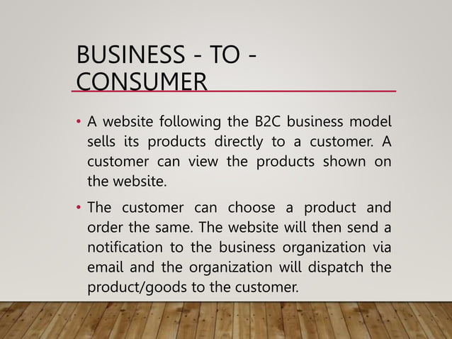 Types of E-Commerce | PPTX | Internet | Computing