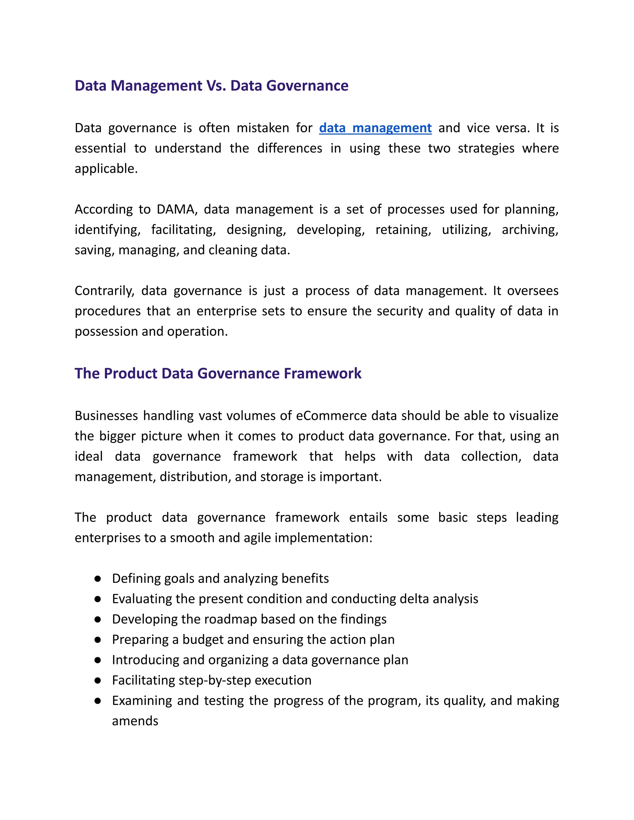 eCommerce Product Data Governance: Why Does It Matter? | PDF