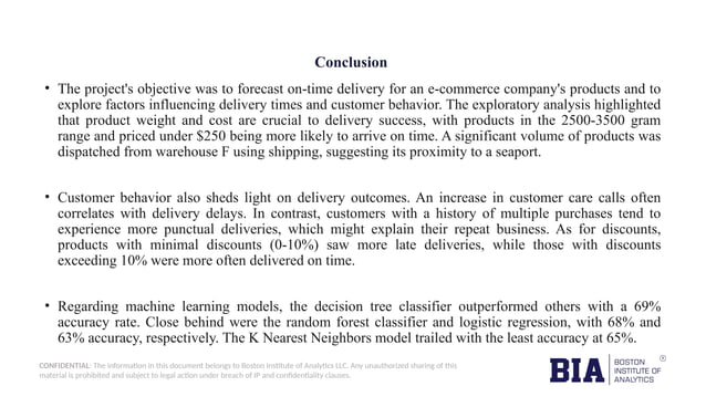 E-commerce Product Delivery Prediction: A Machine Learning Project by ...