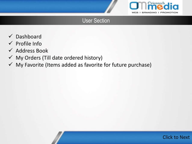 E commerce proposal | PPSX | Web Development | Internet