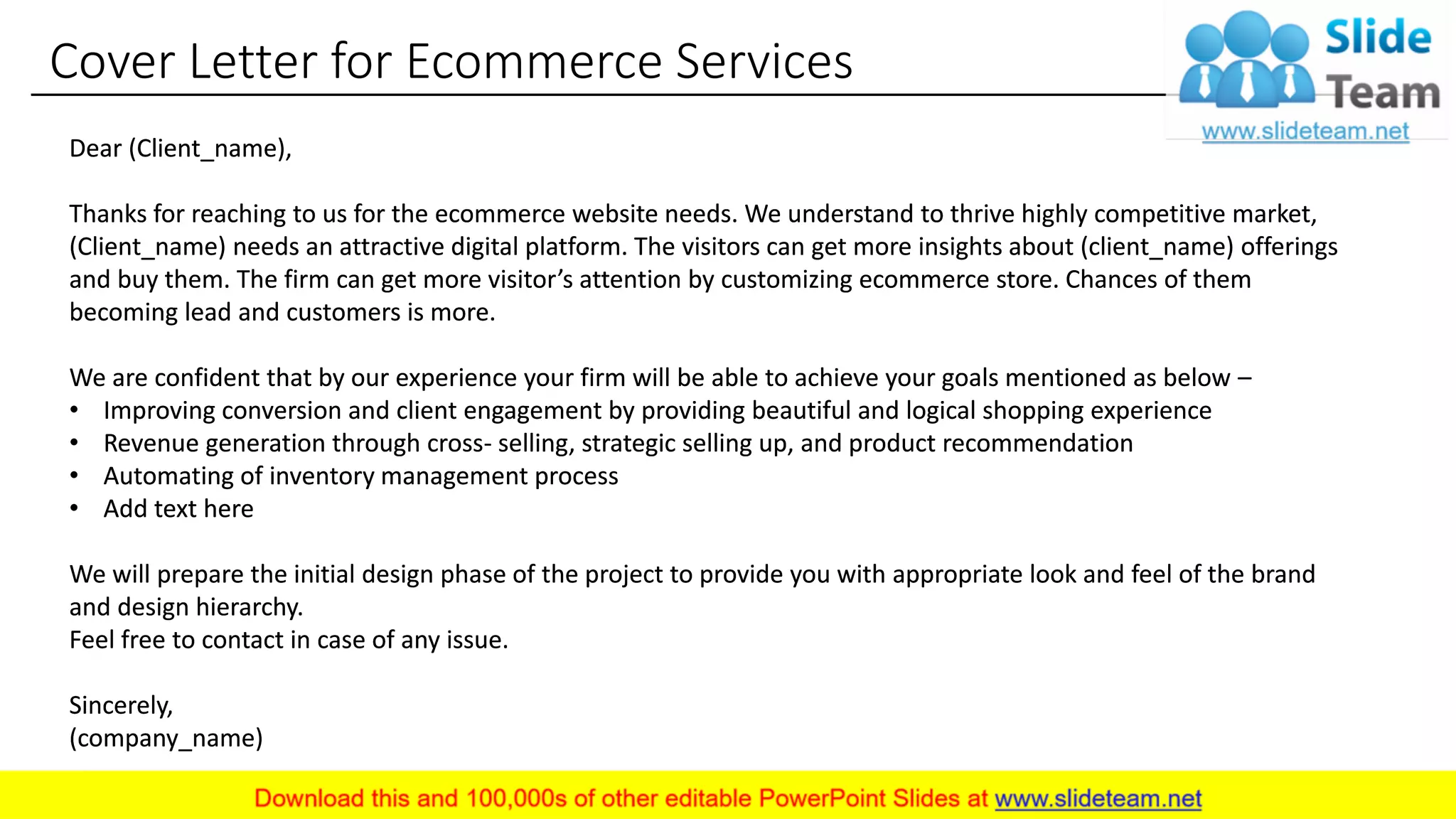 E commerce Proposal Template PowerPoint Presentation Slides | PDF | Sales | Business