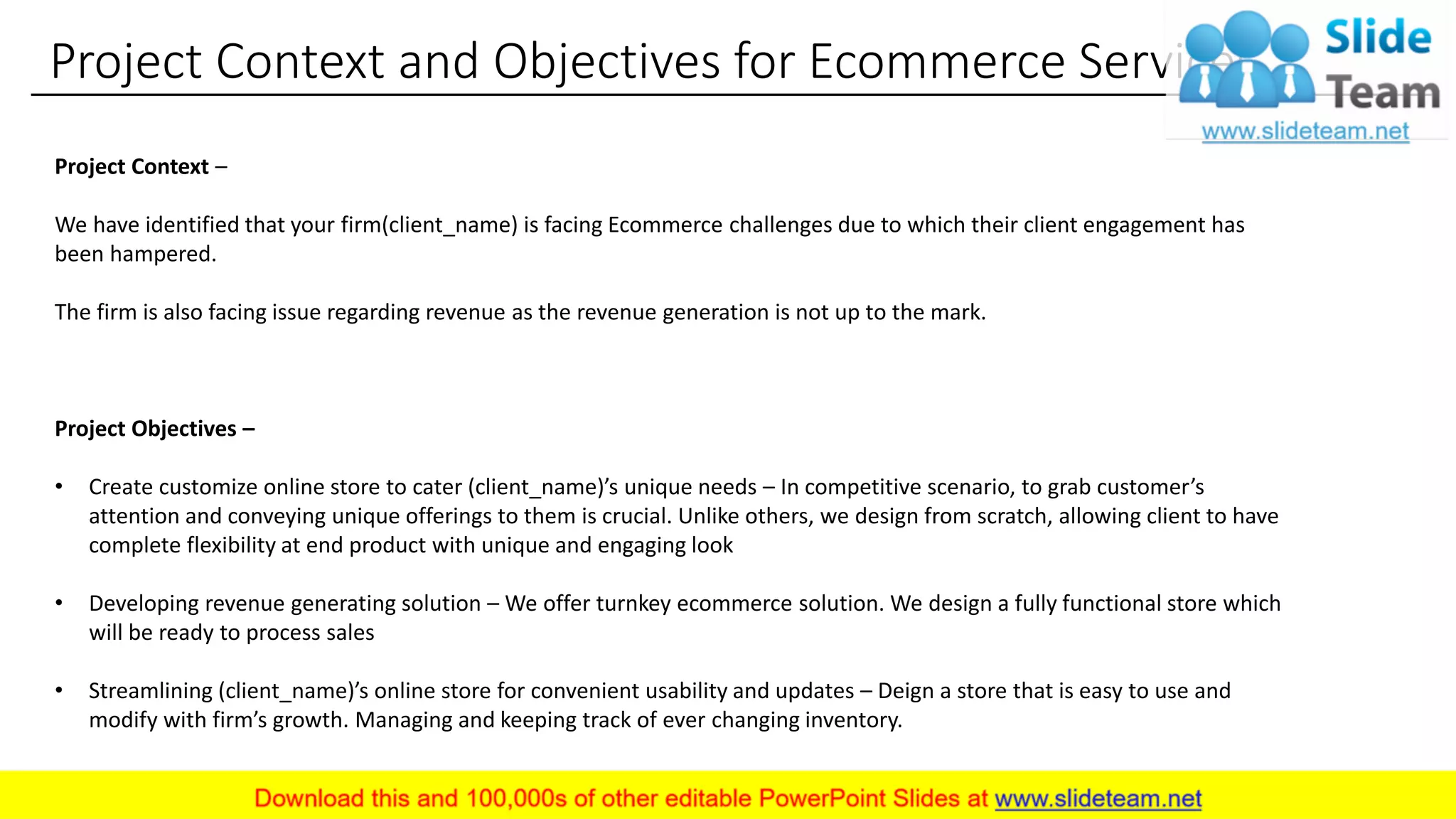 E commerce Proposal Template PowerPoint Presentation Slides | PDF