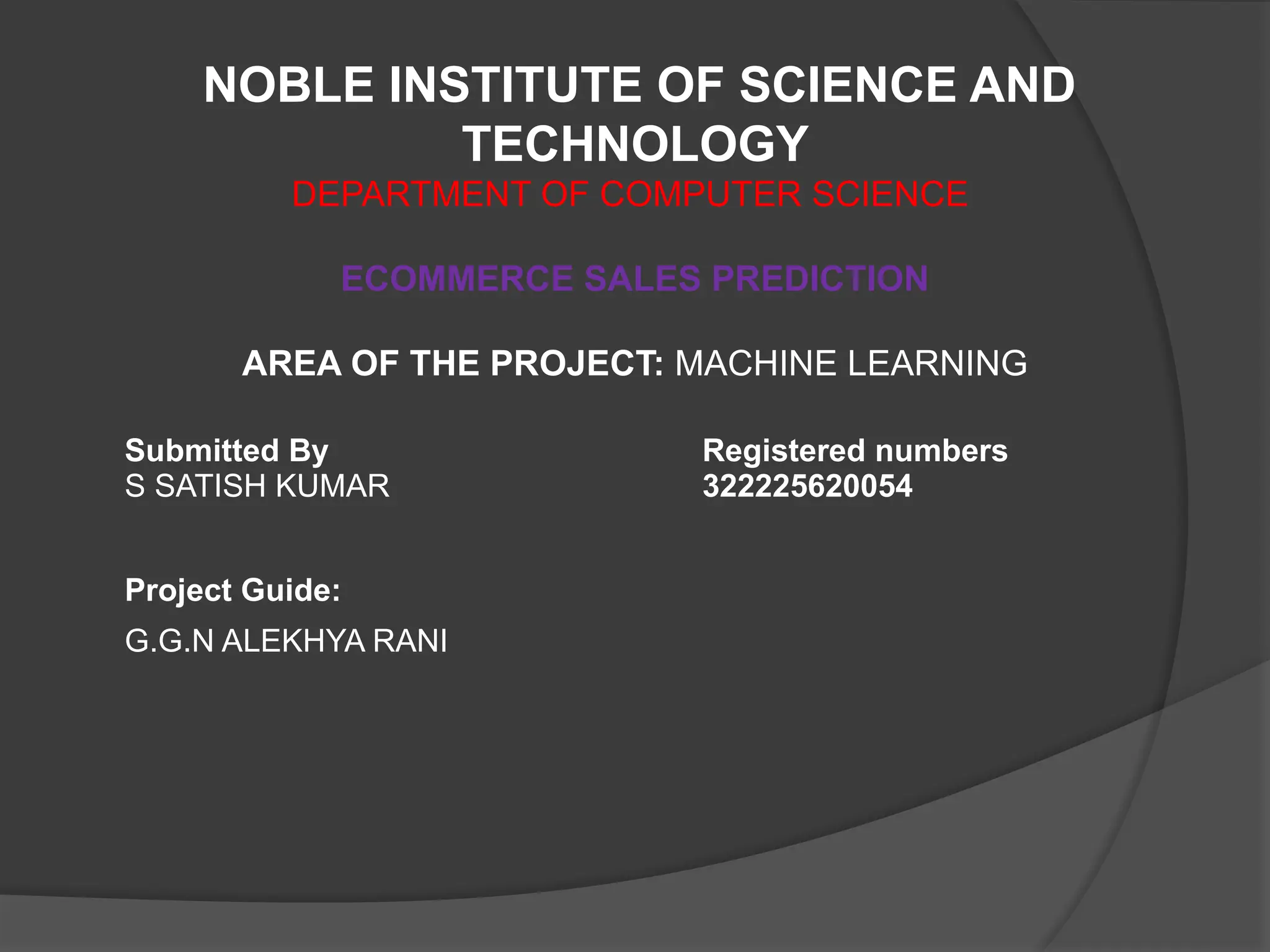 Ecommerce Sales Prediction using machine learning.pptx