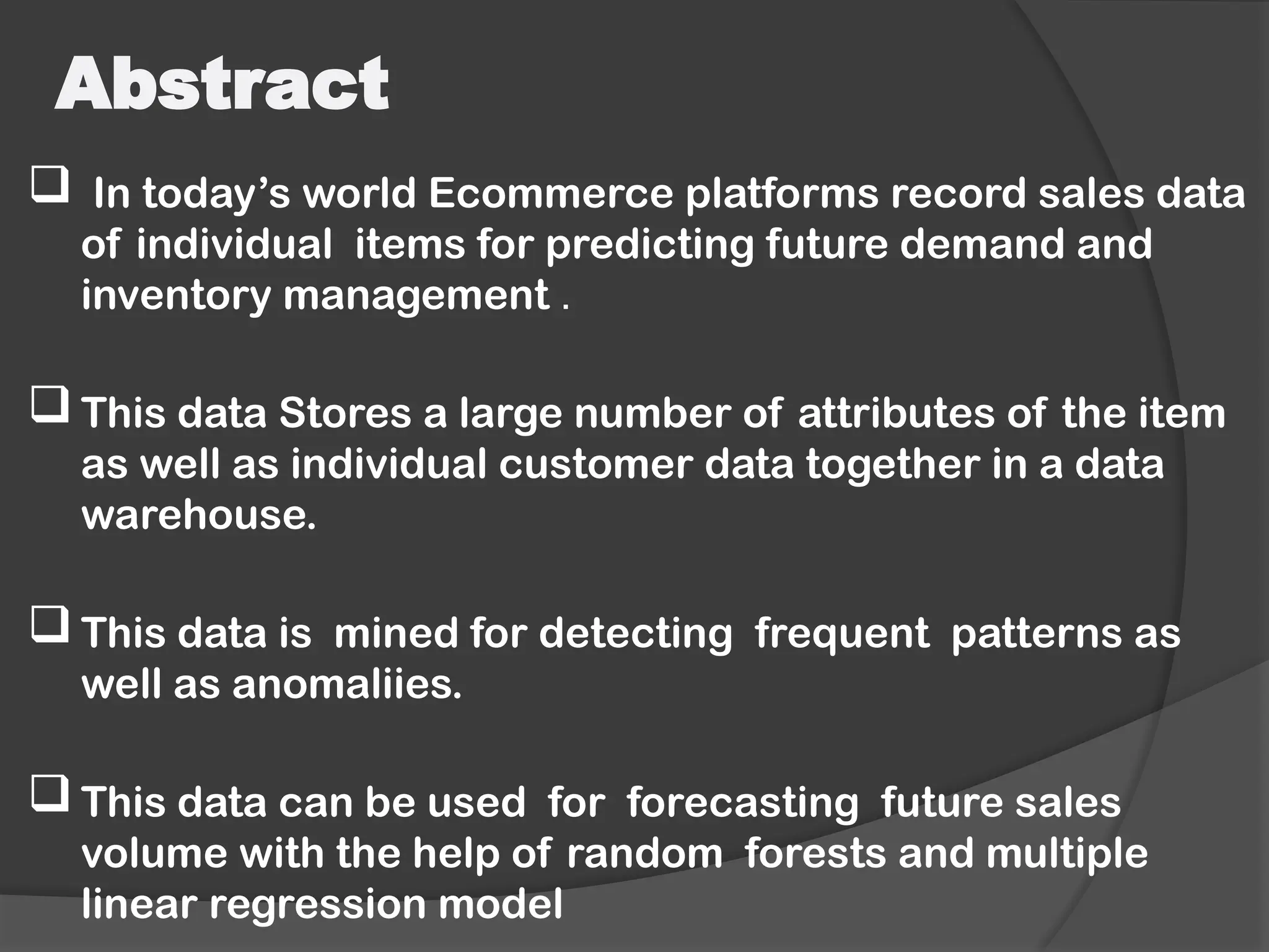 Ecommerce Sales Prediction using machine learning.pptx