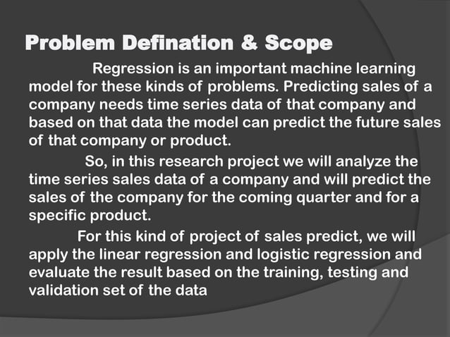 Ecommerce Sales Prediction using machine learning.pptx | Technology ...