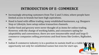 E commerce sector | PPTX | Internet | Computing