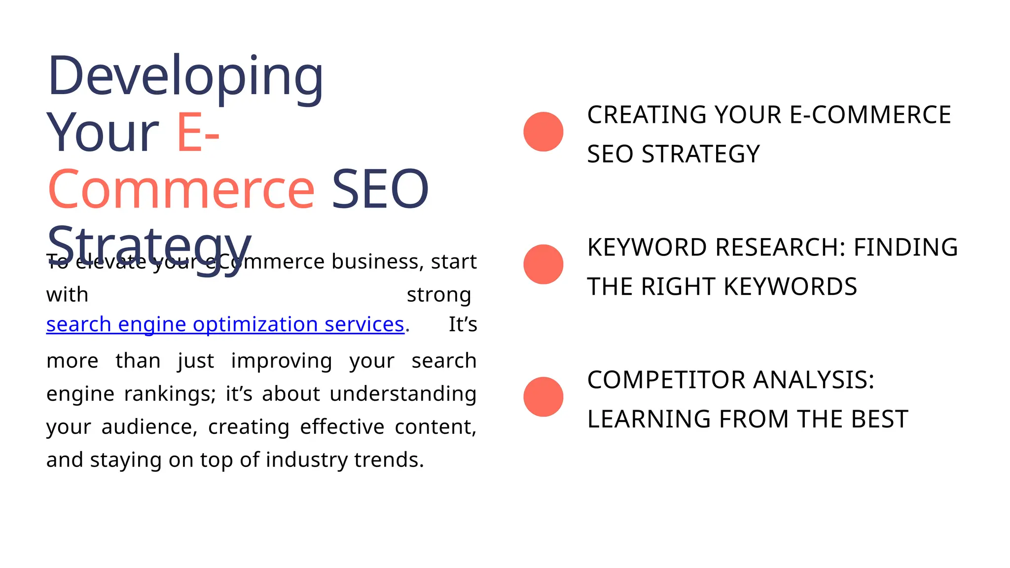Ecommerce Search Engine Optimization Services | PPT