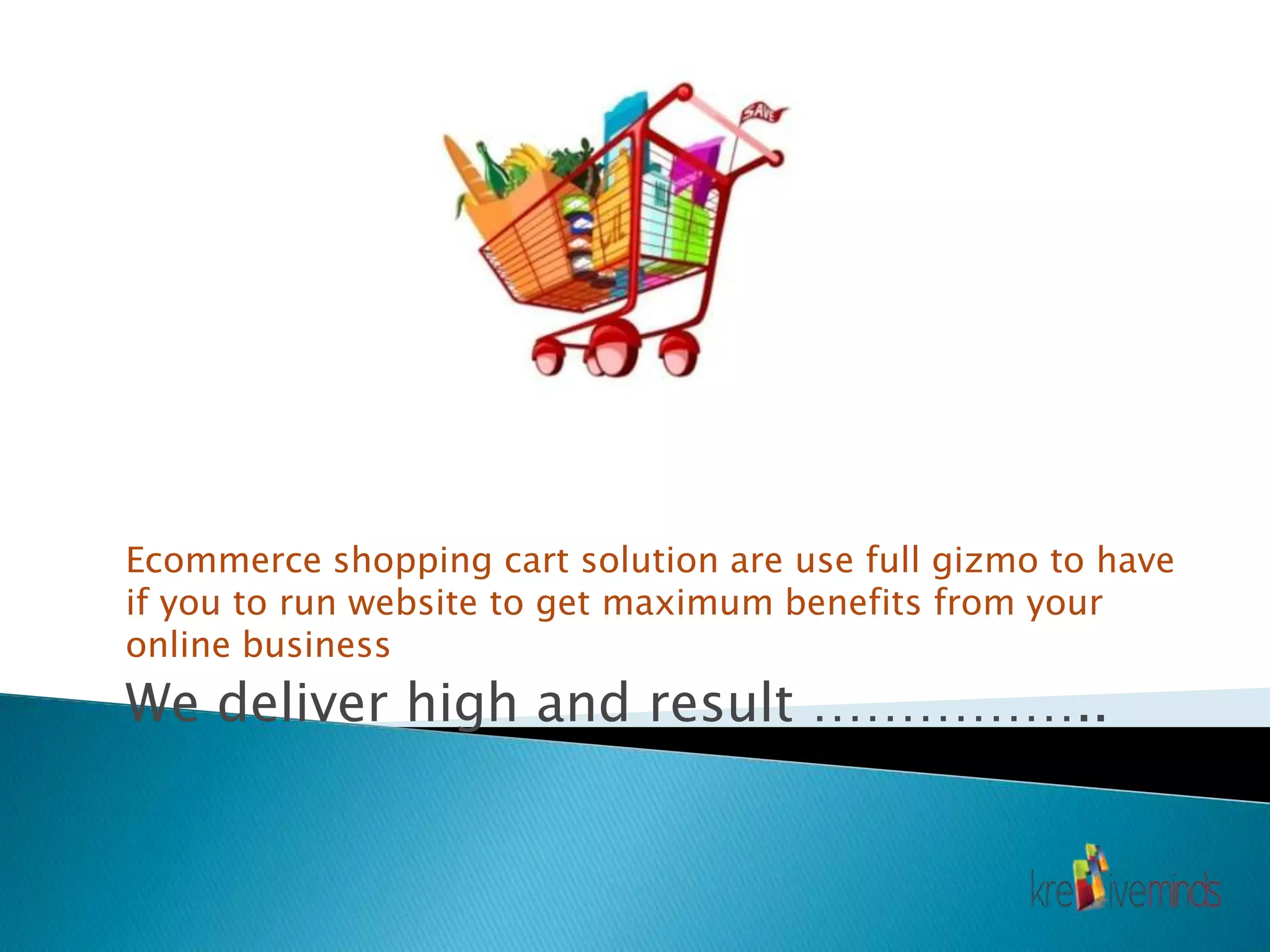Ecommerce shopping cart | PPTX | Web Development | Internet