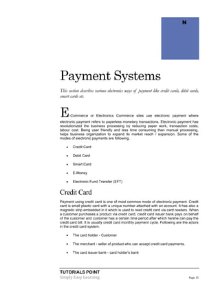 E commerce tutorial | PDF