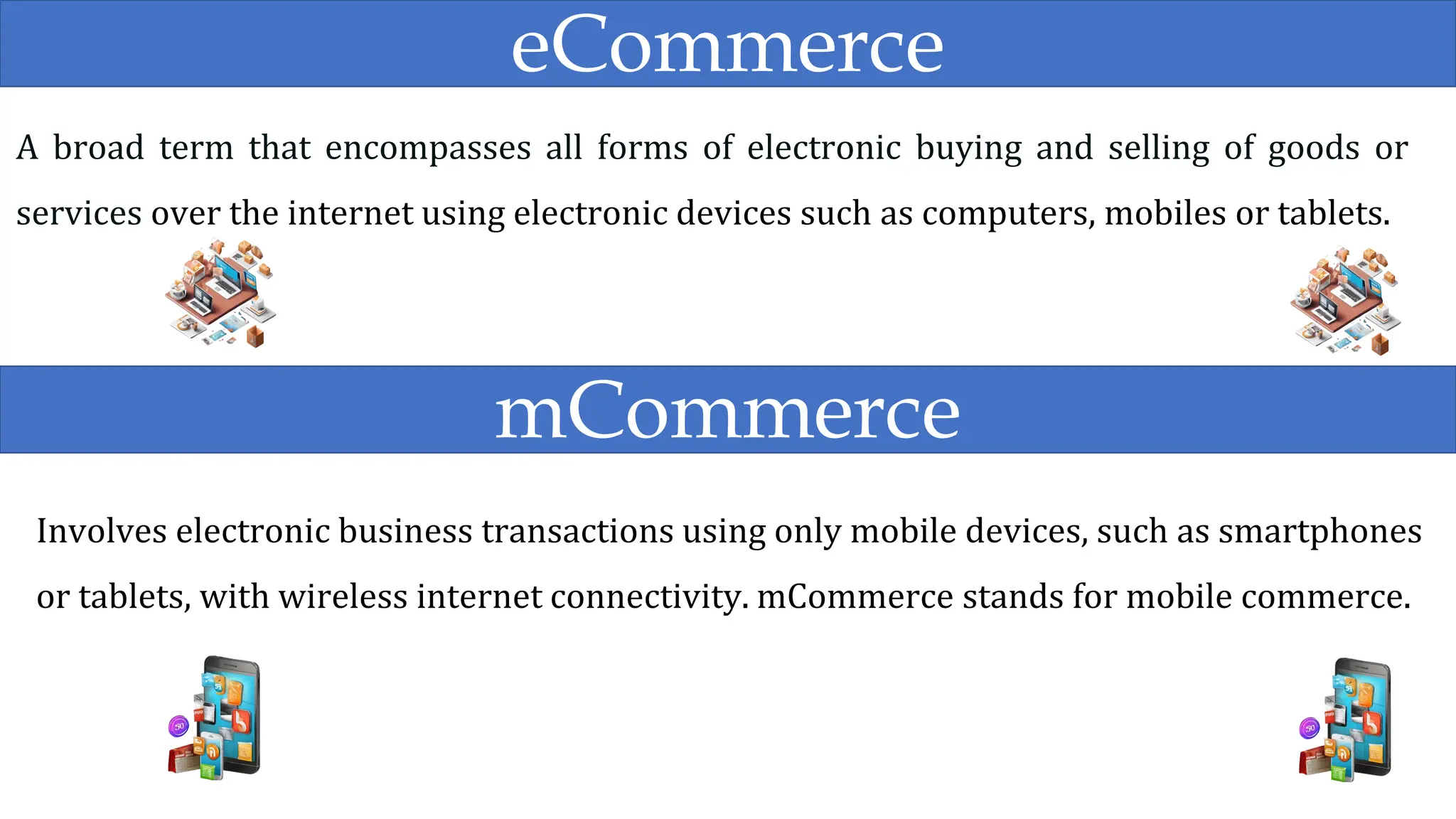 eCommerce vs mCommerce. Know the key differencespptx | PPTX | Internet ...