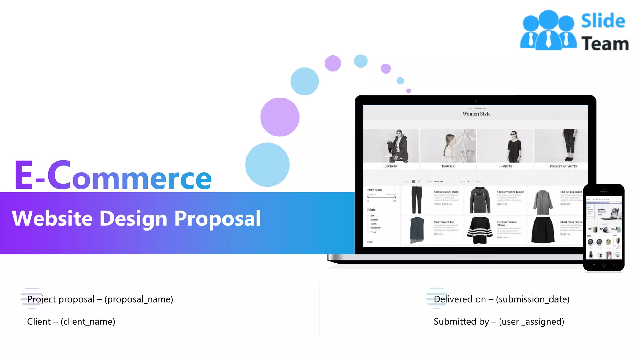 E Commerce Website Design Proposal PowerPoint Presentation Slides | PDF