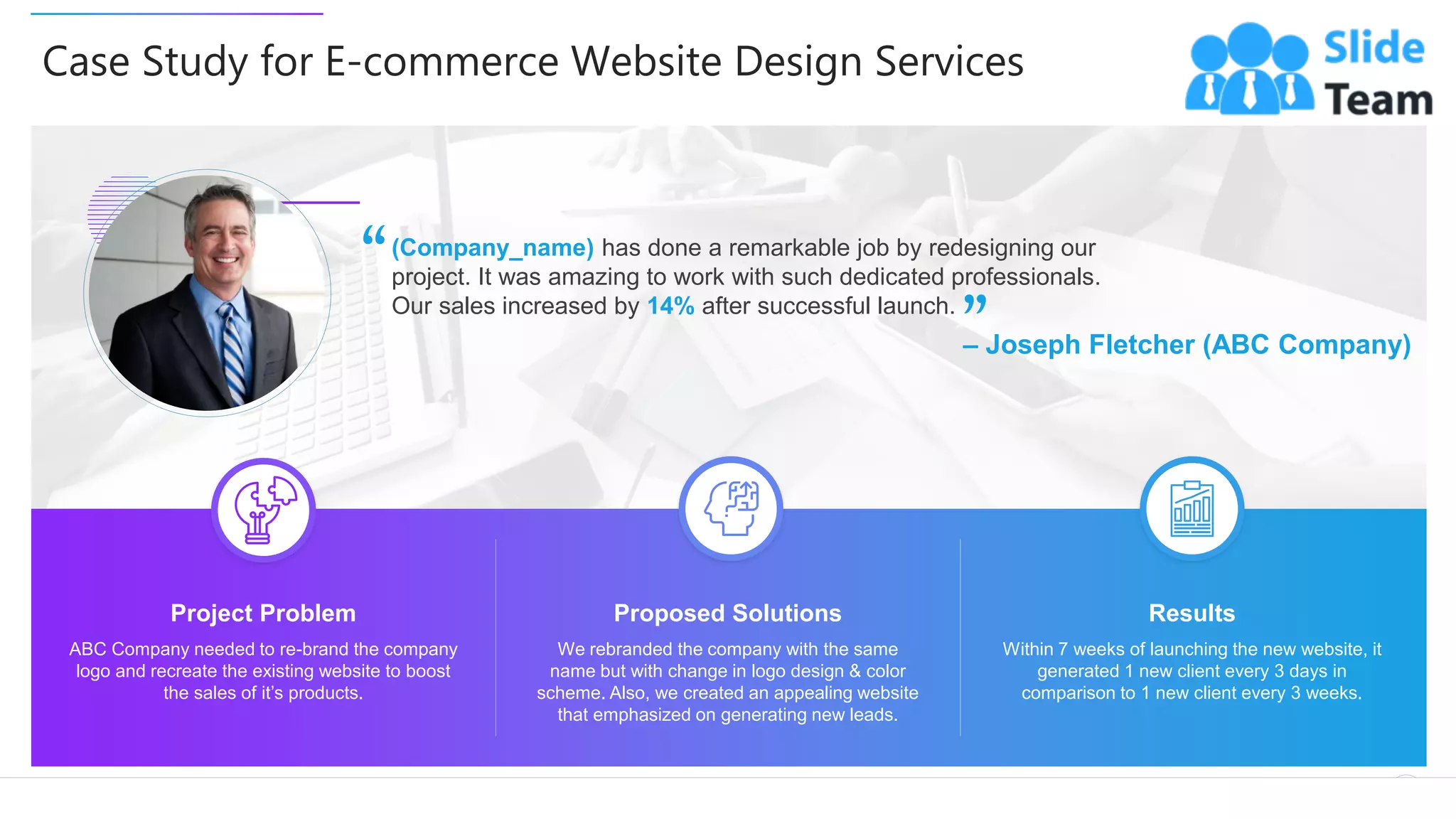 E Commerce Website Design Proposal PowerPoint Presentation Slides | PPT