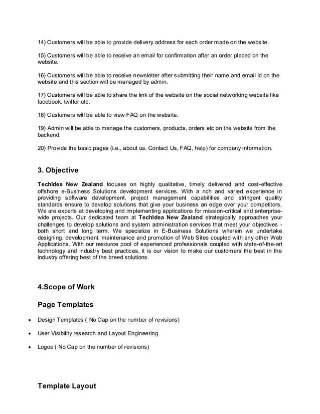 Ecommerce website proposal | PDF | Web Development | Internet