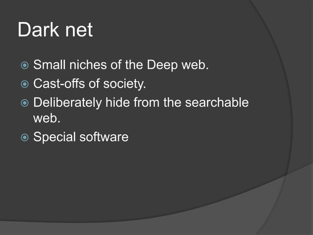 The Dark Net Rises | PPTX | Internet | Computing
