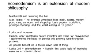 Ecomodernism | PPTX