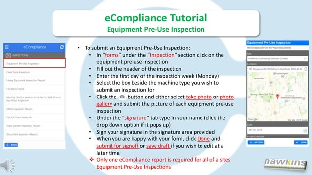 eCompliance Training Hawkins Contracting | PPT