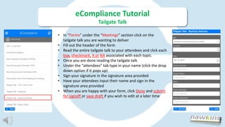 eCompliance Training Hawkins Contracting | PPTX