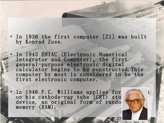 computer history 4/12 | PPT