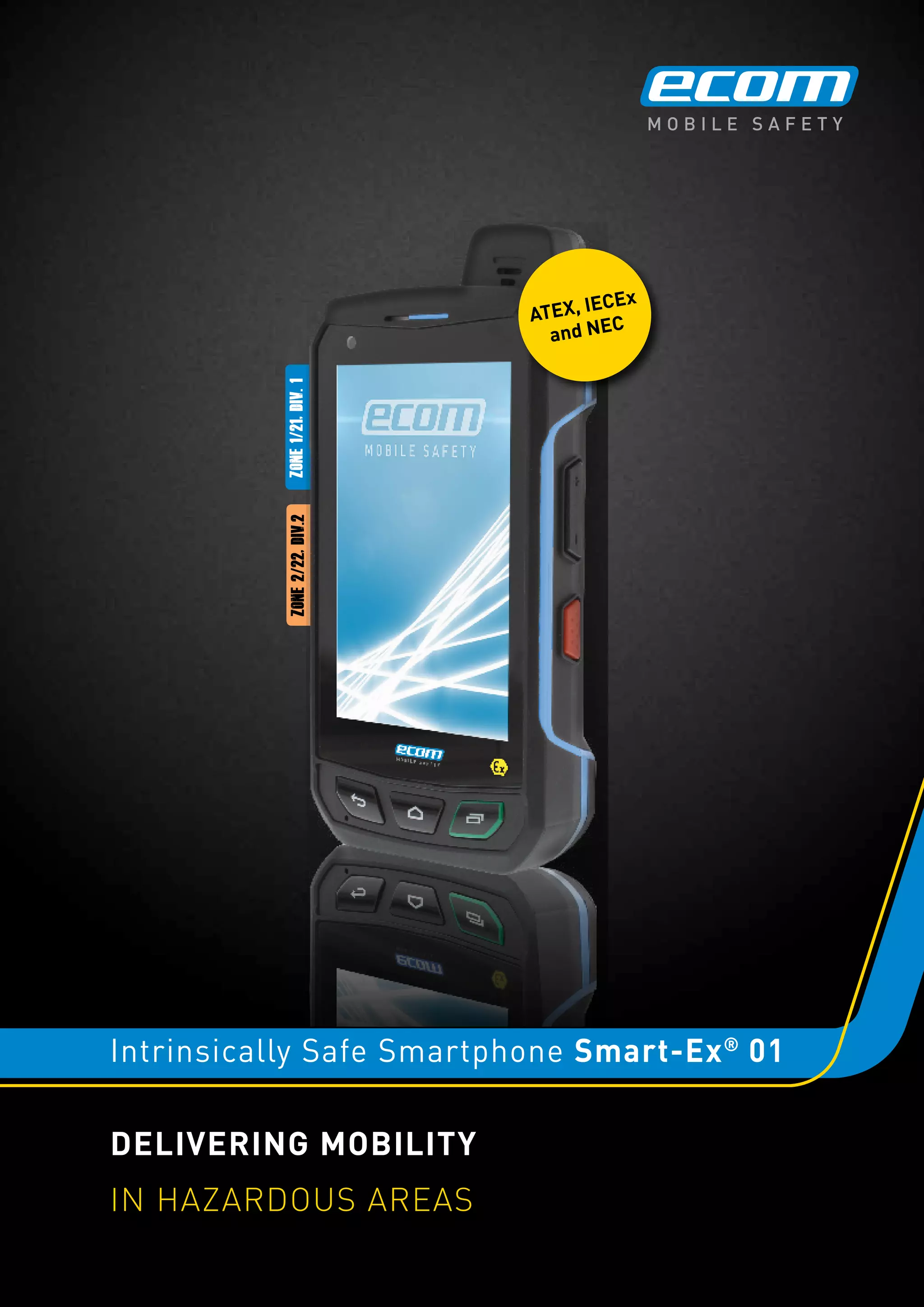 Ecom Smart Ex-01 ATEX Mobile Phone Product Brochure | PDF