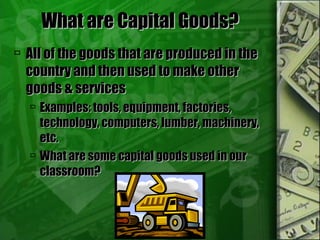 Capital Goods Examples