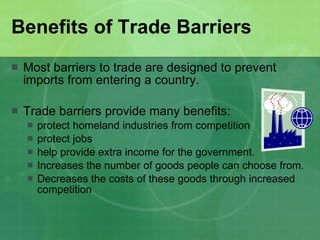 Economic Trade Barriers | PPT