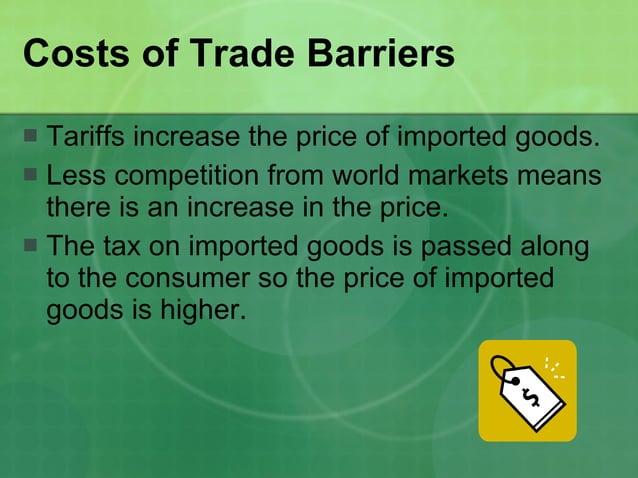 Economic Trade Barriers | PPT