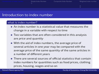 Econ304 2 - Index Number | PPT