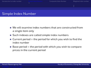 Econ304 2 - Index Number | PPT