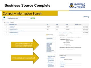 Econ3323 Business Source Complete | PPT