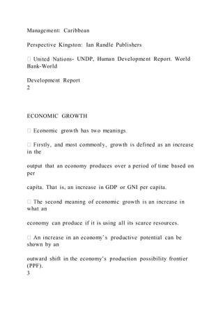 ECON3501CARIBBEAN ECONOMIC DEVELOPMENTUNIT 4 – ECO | DOCX