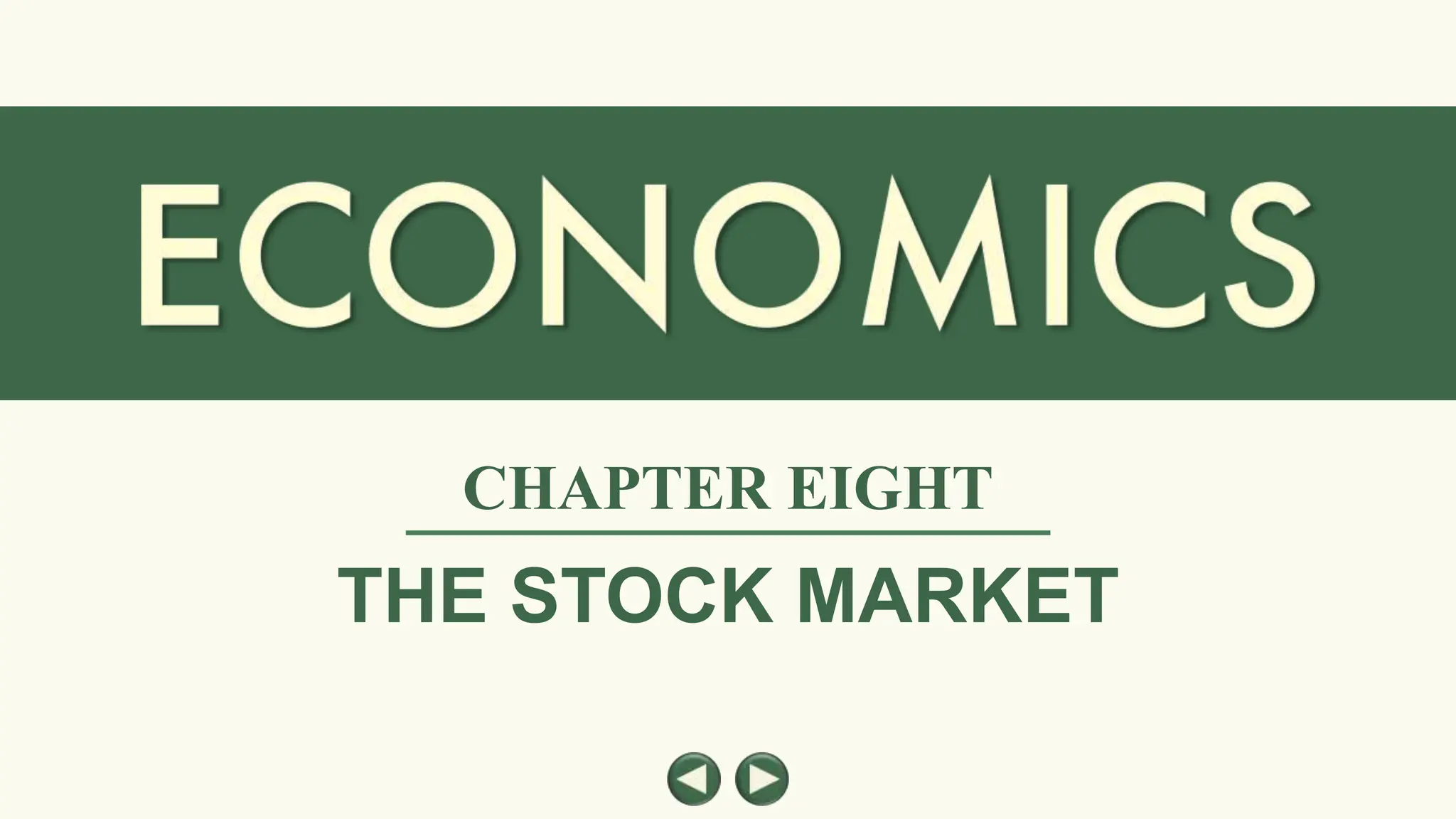 Economics Chapter 3 -The stock MarketEconomics | PPT