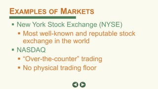 Economics Chapter 3 -The stock MarketEconomics | PPTX