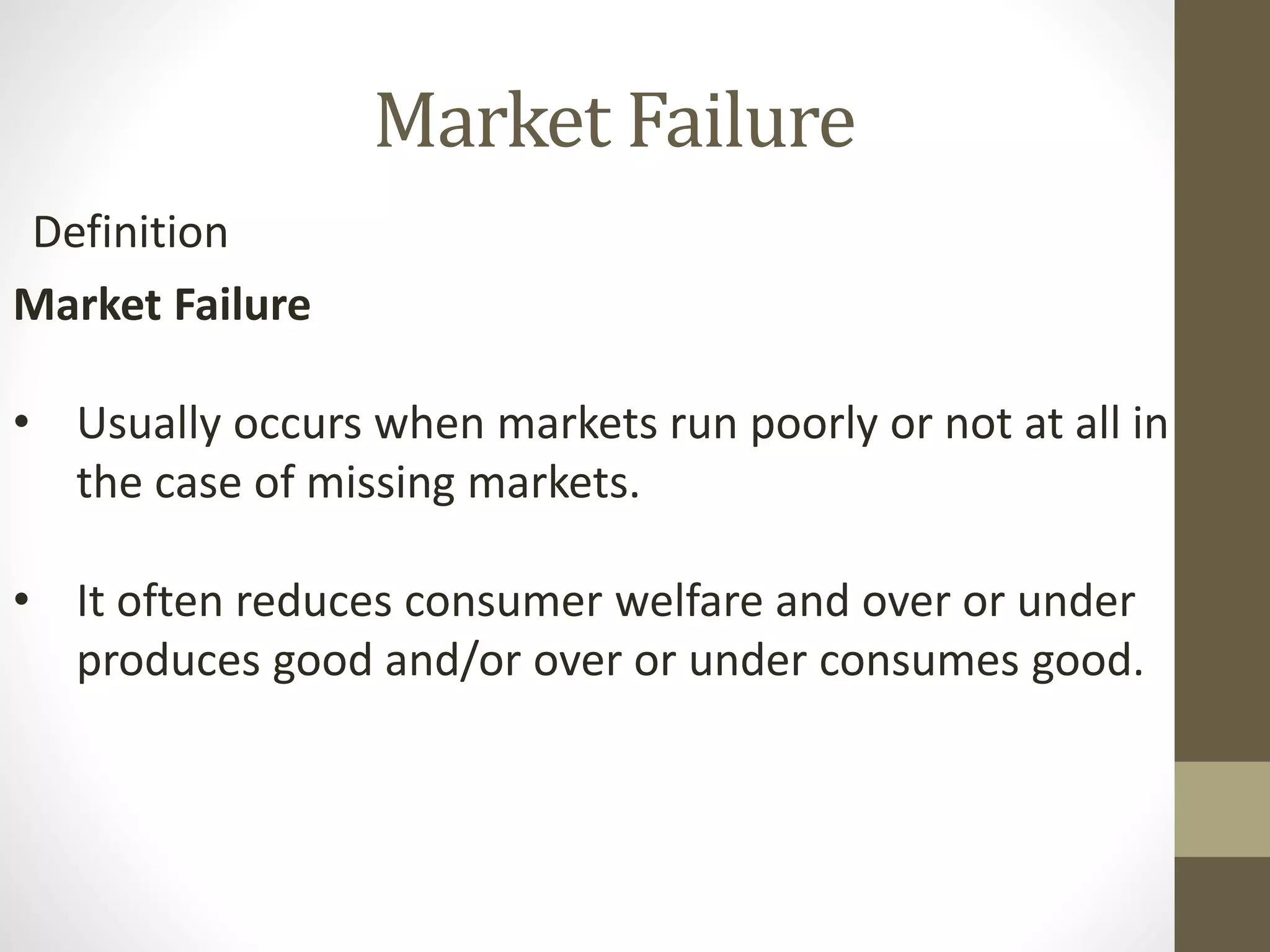 Econ 3 market failure | PPTX