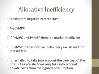 Econ 3 market failure | PPTX