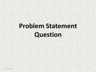 Econ 7999 research methodology_problem statement | PPSX