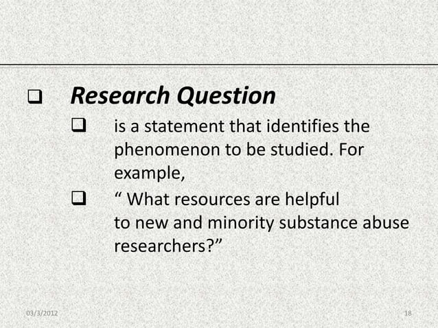 Econ 7999 research methodology_problem statement | PPSX | Science