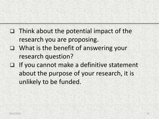 Econ 7999 research methodology_problem statement | PPSX